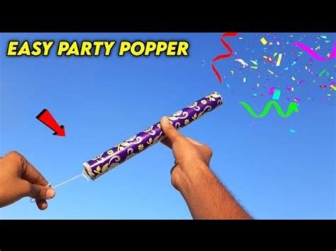 How to make party popper Party Popper बनऐ popper experiment realexperiment