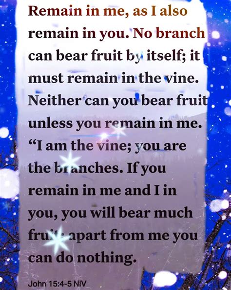 Verse Of The Day 30 Bibleverse John 15 4 5 Youtube