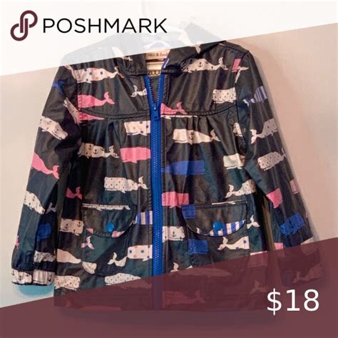 Hatley Rain Jacket ☂️ Navy With Whales Design