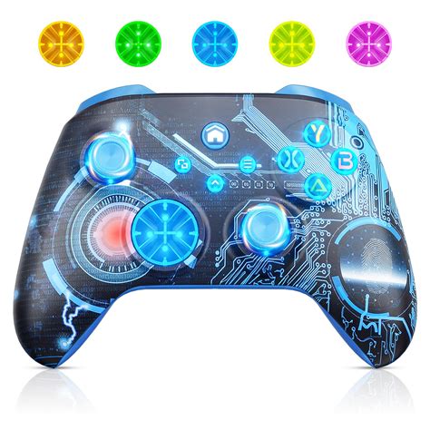 Led Wireless Controller For Pc Custom Pc Gamepad Light Up Gaming Controller For