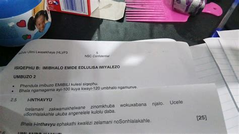 Isiqephu B Imibhalo Emide Edlulisa Imiyalezo Umbuzo 2 Phendula Imibuzo