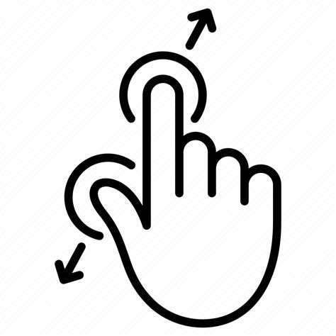 Gesture In Pinch Touch User Zoom Icon Download On Iconfinder