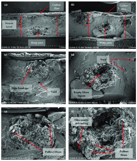 The Sem Micrograph Of Tensile Fracture Surface Of Laminated Woven Kenaf