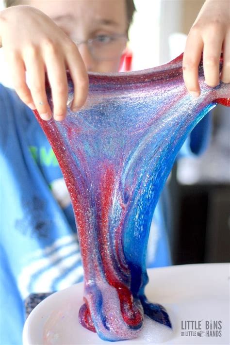 Make Clear Glue Slime Recipe And Th Of July Chemistry Activity Recipe Homemade Slime Recipe