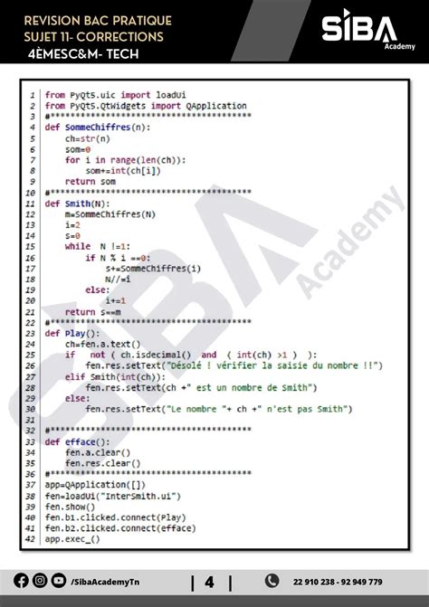 Bac Sc De Linformatique Algorithme Et Programmation Révision Bac