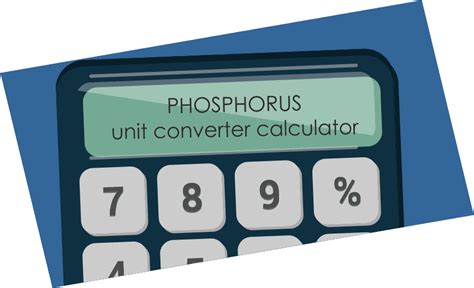 Phosphorus Unit Converter Calculator Medical Laboratory