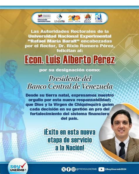 Las Autoridades Rectorales De La Universidad Nacional Experimental Rafael María Baralt