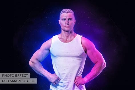 Free Psd Double Light Photo Effect