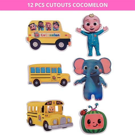 Cocomelon Theme Cutout 12 Pcs Partydecor Mall