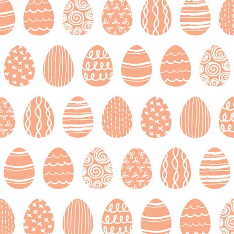 Collection Of Cute Hand Drawn Pastel Easter Eggs Design Background