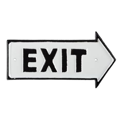Exit Sign Arrow
