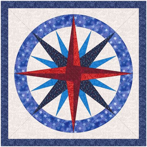 Mariners Compass Quilt Pattern Etsy Mariners Compass Quilt Pattern Etsy