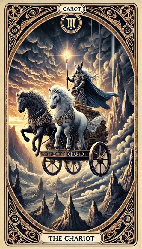 The Chariot Tarot Card The Chariot Tarot Tarot Cards Art Tarot