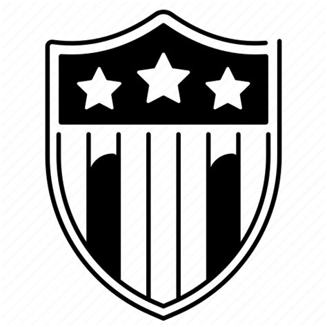 Shield American America Safety Protection State Armor Icon