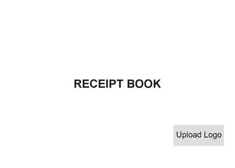 Receipt Books Designs And Templates