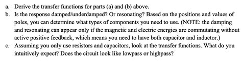 First Find Component Values For R And C So That It Chegg Com