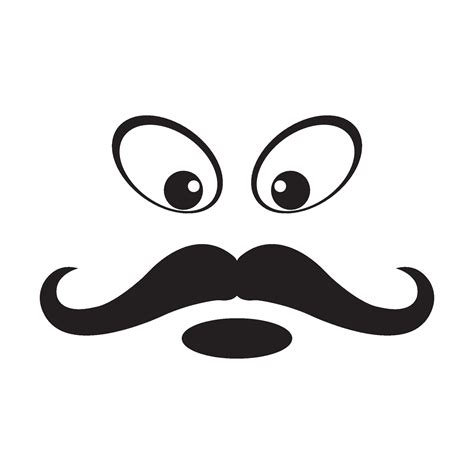 Moustache Icon Logo Vector Design Template 38107644 Vector Art At Vecteezy