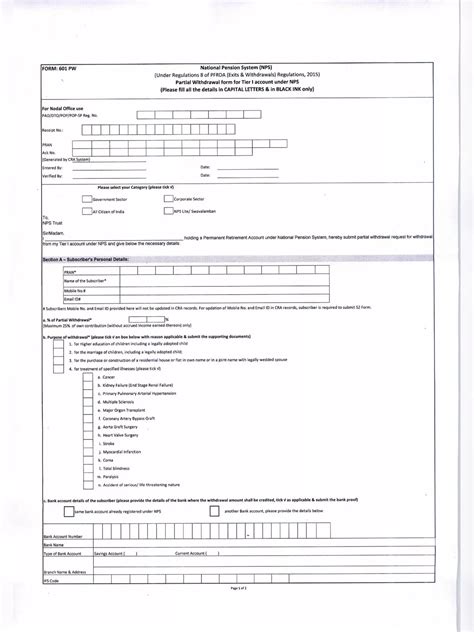 Form 601 Pw Pdf Instapdf
