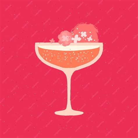 Premium Vector Cocktail With Flowers And Ice Cream For Event Flat