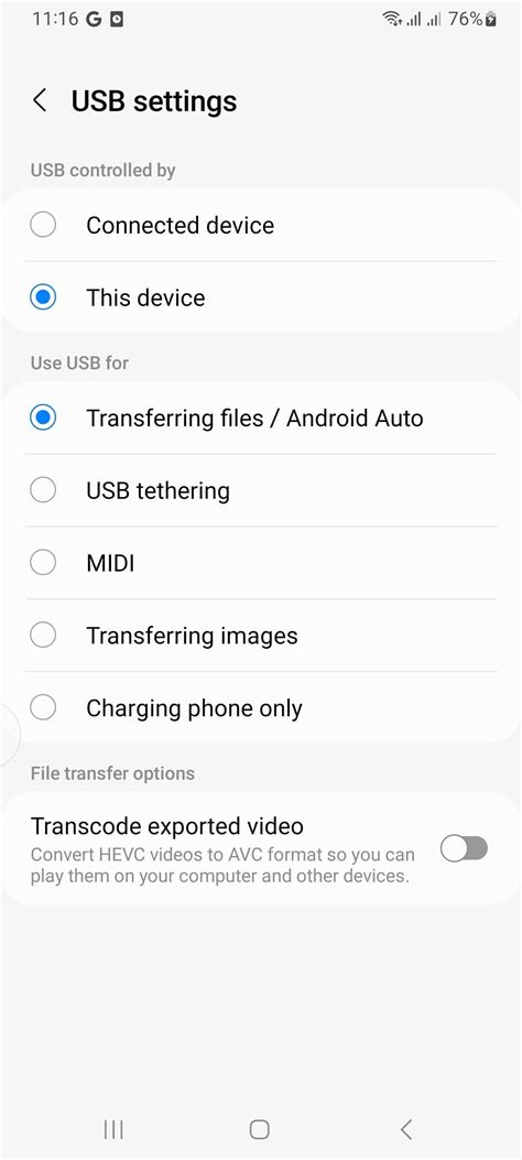Usb Settings Not Manually Available In Android Settings R Androiddev