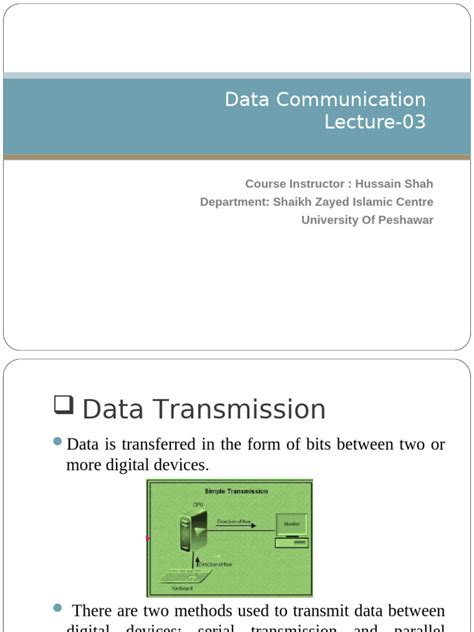 Lecture 03 Data Communication Pdf Broadband Modem