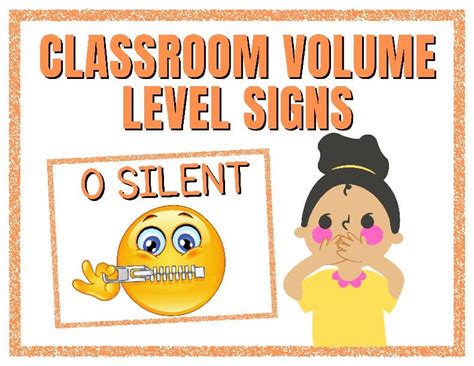 Classroom Volume Level Printable Signs By Henrycreated Tpt