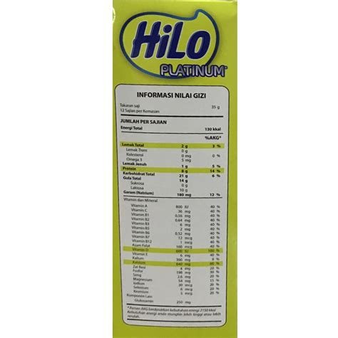 Hilo Platinum Hi Protein Swiss Chocolate Harga Promo And Informasi Produk
