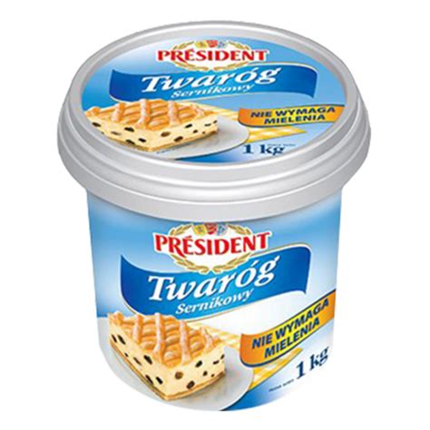 TwarÓg Sernikowy President 1000g Dobre Ceny Polski Sklepik Smakosz