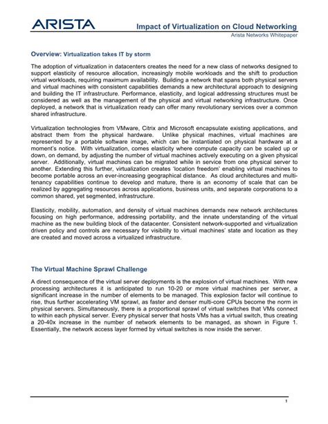 Pdf Impact Of Virtualization On Cloud Networking Cloud Architectures