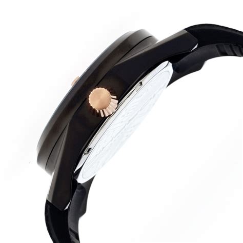 Morphic M34 Series Multi Function Black Dial Black Silicone Mens Watch