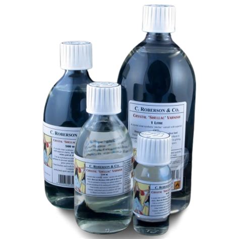 Crystal Shellac Varnish Is A Clear Synthetic Varnish With Superior Clarity For Use With Gold And