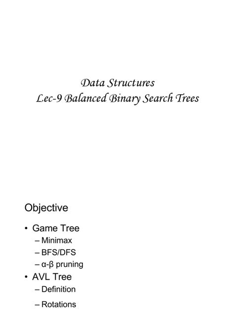 Lec9 Balanced Bst Pdf Algorithms And Data Structures Algorithms