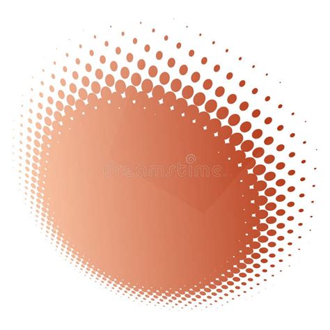 Colorful Halftone Vector Pattern Texture In 3d Perspective Circles