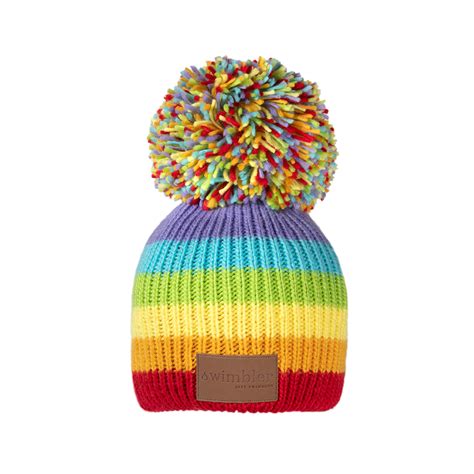 Swimbler ‘rainbow Warrior Waterproof Bobble Hat Swimbler