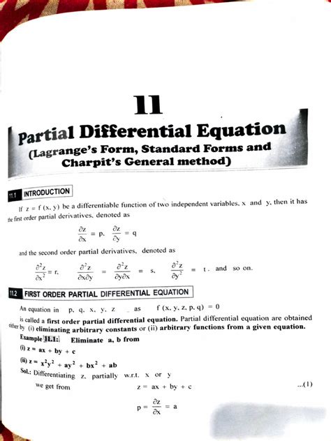 Maths Unit 2 Partial Differential Equations Pdf