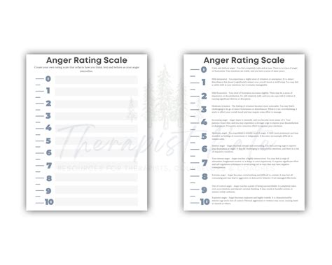 Anger Awareness Worksheets For Therapists