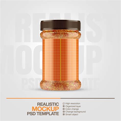 Realistic Psd Template Bottle Packaging Container Food Mockup 27688360 Psd