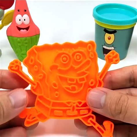 How To Make Spongebob Squarepants With Play Doh Molds And Surprise Toys
