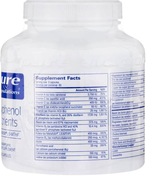 Polyphenol Nutrients By Pure Encapsulations