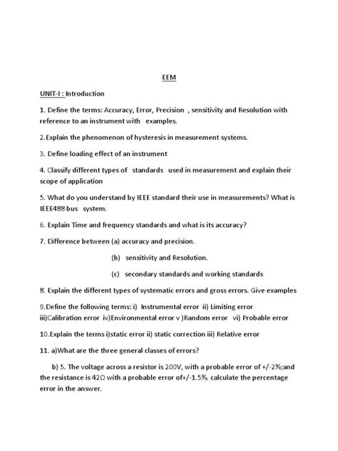 Measurements Pdf Accuracy And Precision Observational Error