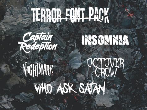 Terror Font Pack By Vxcky On Deviantart