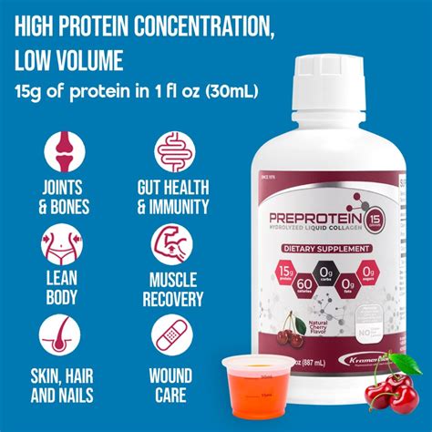 Preprotein 15g Liquid Cherry Protein Preprotein Liquid Proteins Trusted By Healthcare