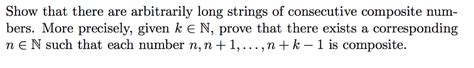 Solved Show That There Are Arbitrarily Long Strings Of
