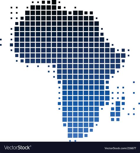 Map Of Africa Royalty Free Vector Image Vectorstock