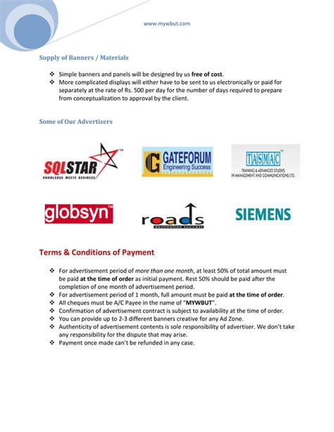 Mywbut Advertisement Brochure Pdf