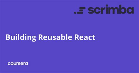 Build Reusable React Components Coursera