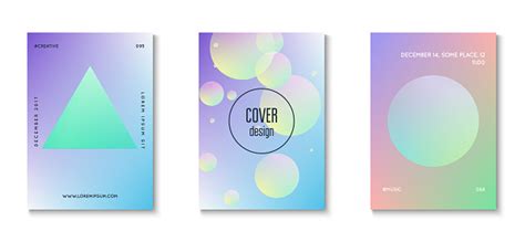 삼각형 모양 우주 비행사 홀로그램 플래카드 미적 갤럭시 컬렉션 최소한의 배경 그라디언트 포스터 블루 추상 세트 디지털 요소 바이올렛 트라이앵글 모양 0명에 대한 스톡 벡터