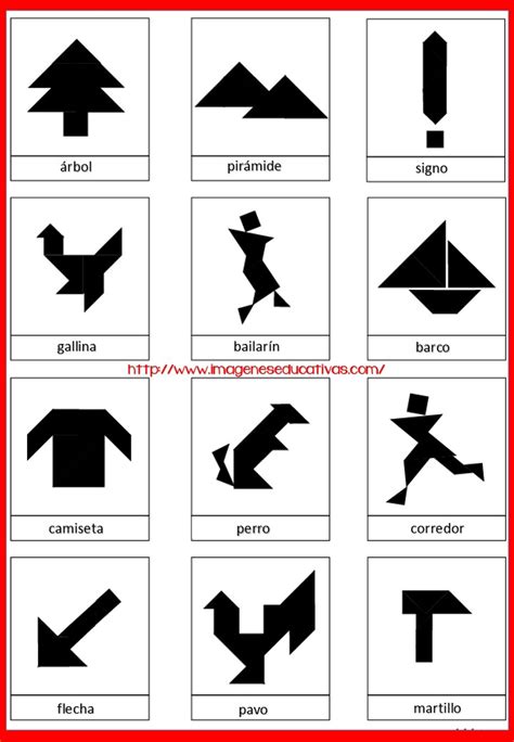 Tangram Figuras Para Imprimir 16 Imagenes Educativas
