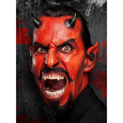 Latex Horns Devil With Mastix Spirit Gum