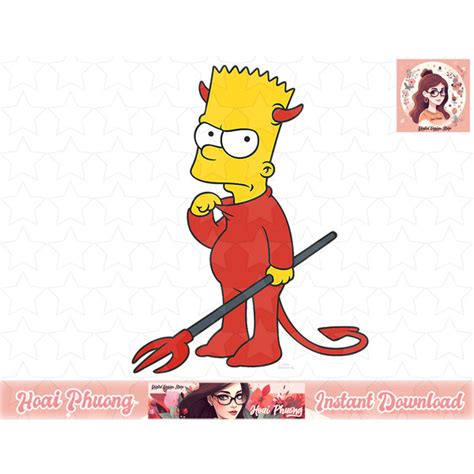 The Simpsons Bart The Devil Png Instant Download Inspire Uplift